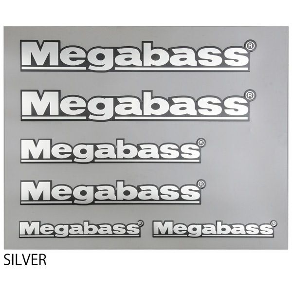 EMBLEM STICKER シルバー | Megabass - メガバス オンラインショップ