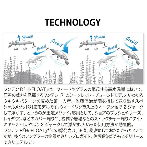ONETEN R Hi-FLOAT 和銀セツキアユ | Megabass - メガバス オンラインショップ